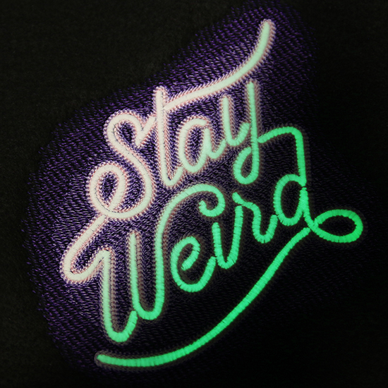 Stay Weird Glow | Machine Embroidery Designs | Urban Threads