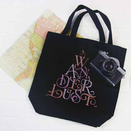 Wanderlust Tote | Machine Embroidery Designs | Urban Threads