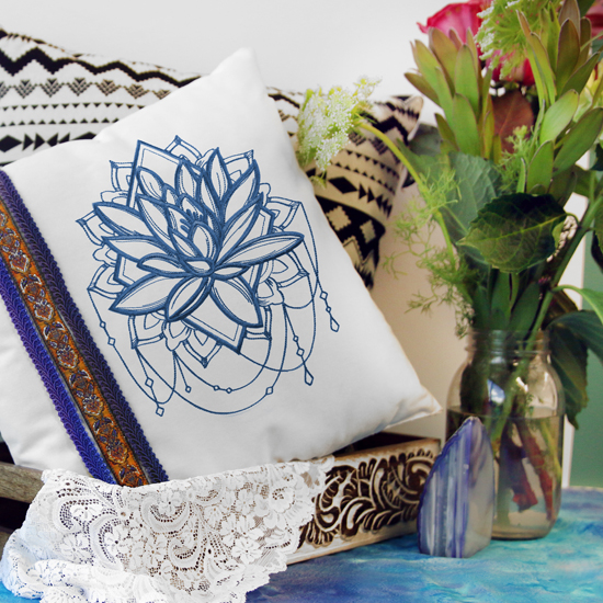 Mistique Pillow | Machine Embroidery Designs | Urban Threads