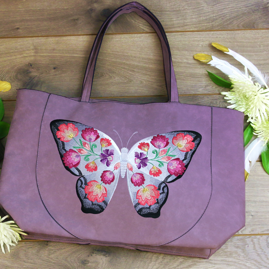 Blooming Wings Purse | Machine Embroidery Designs | Urban Threads