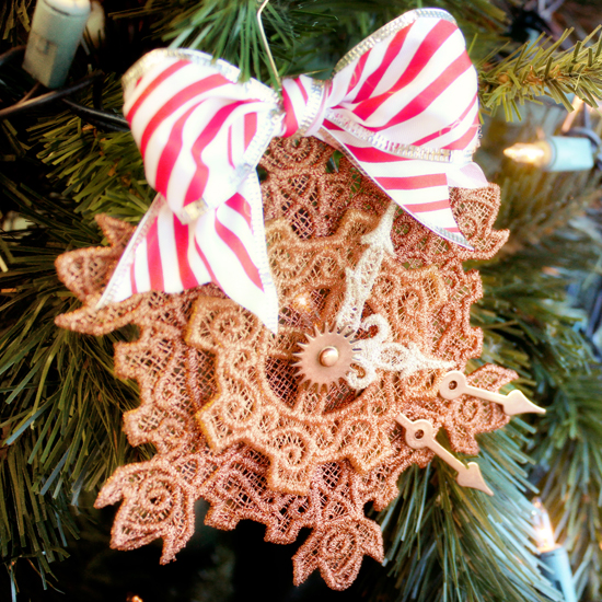 Clockwork Snowflake Ornament | Machine Embroidery Designs | Urban Threads