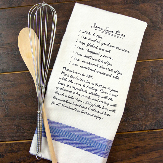 Seven Layer Recipe Tea Towel | Machine Embroidery Designs | Embroidery ...