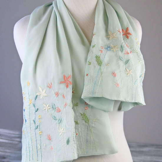 Delicate Scarf | Machine Embroidery Designs | Embroidery Library