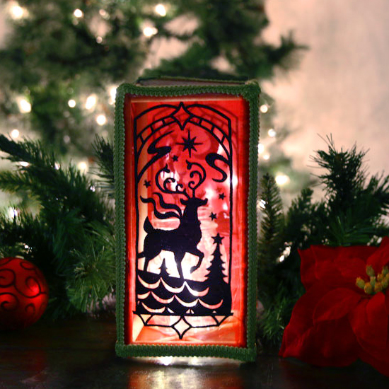 Glowing Reindeer Light | Machine Embroidery Designs | Embroidery Library