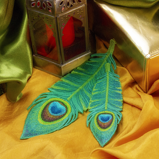 Fancy Peacock Feather | Machine Embroidery Designs | Embroidery Library