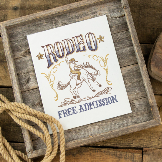 Rodeo Frame | Machine Embroidery Designs | Embroidery Library