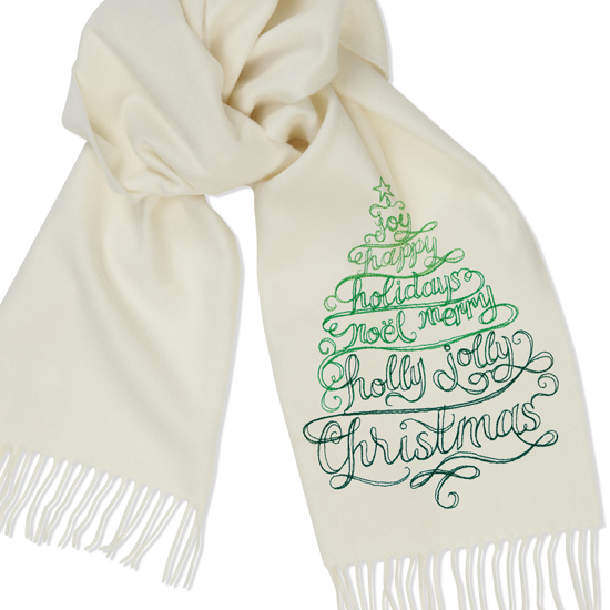 Simple Swirls Tree Scarf | Machine Embroidery Designs | Urban Threads