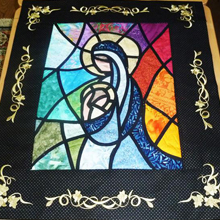 Joyful Lilies Stained Glass | Machine Embroidery Designs | Embroidery ...