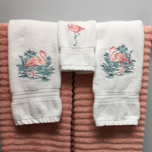 Flamingo Towels | Machine Embroidery Designs | Embroidery Library