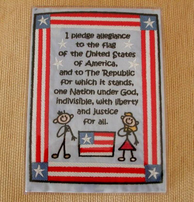 Playful Pledge Wall Hanging | Machine Embroidery Designs | Embroidery ...