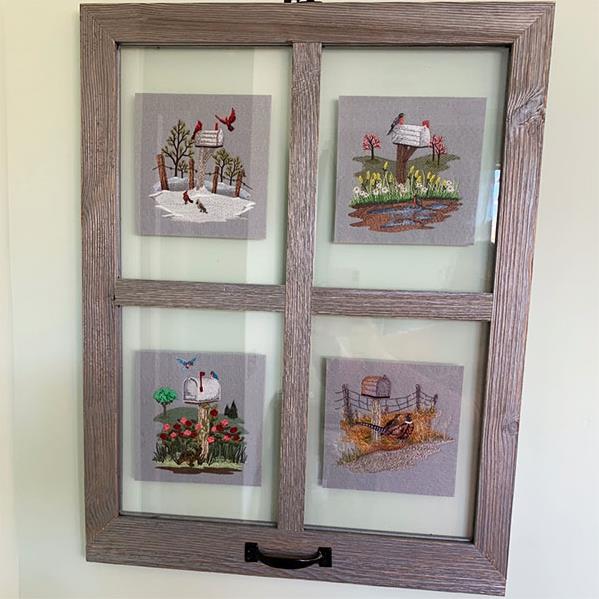 Seasonal Delivery WIndow | Machine Embroidery Designs | Embroidery Library