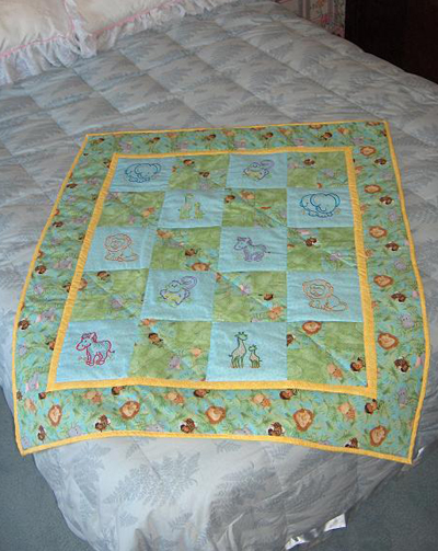 Pretty Critters Baby Blanket | Machine Embroidery Designs | Embroidery ...