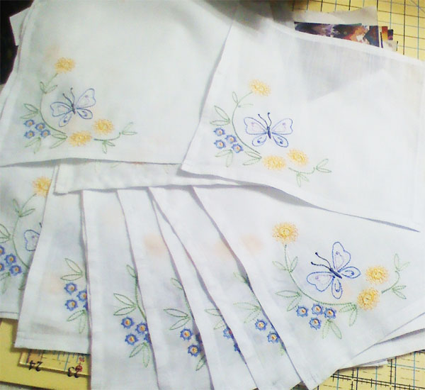 Think Spring Handkerchiefs | Machine Embroidery Designs | Embroidery ...