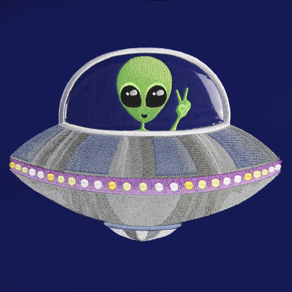 Greetings Earthling (Vinyl Applique)