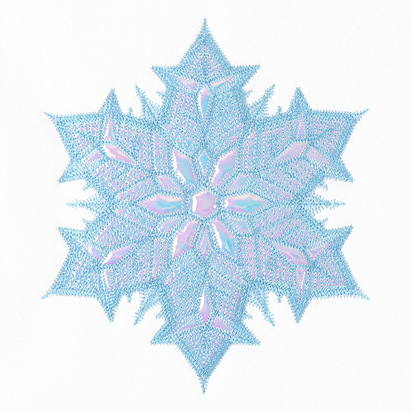 Twinkling Snowflake (Applique) (Mylar)