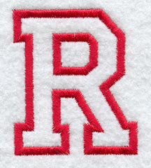 Collegiate Letter R (Applique) (3 Inch)