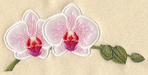 Double Orchid (Applique)