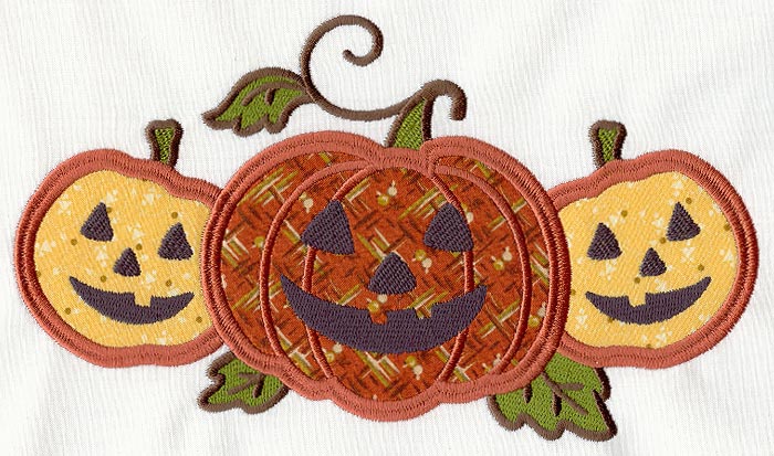 Triple Trick-or-Treat (Applique)