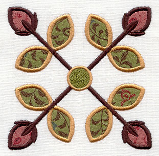 Rosebud Quartet (Applique)