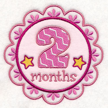 Medallion - 2 Months (Applique)