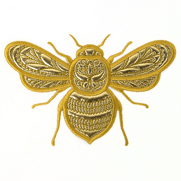 Fancy Bee in Flight (Applique)