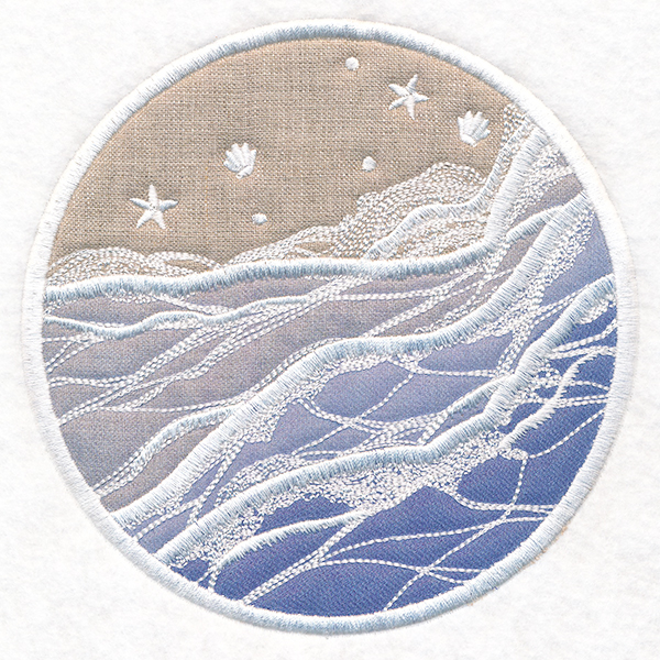 Sheer Ocean Waves (Applique)