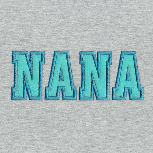 Cherished Letters - Nana (Applique)