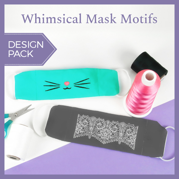 Whimsical Mask Motifs (Design Pack)