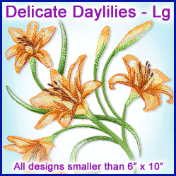 A Delicate Daylilies Design Pack - Lg