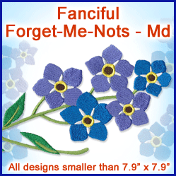 A Fanciful Forget-Me-Nots Design Pack - Md