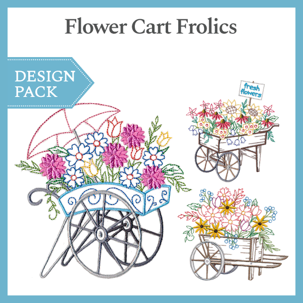 A Flower Cart Frolics Design Pack - Sm