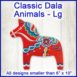 A Classic Dala Animals Design Pack - Lg