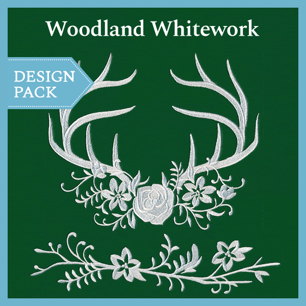 A Woodland Whitework Design Pack - Lg