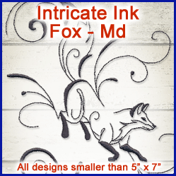 A Intricate Ink Fox Design Pack - Md