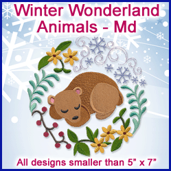 A Winter Woodland Animals Design Pack - Md
