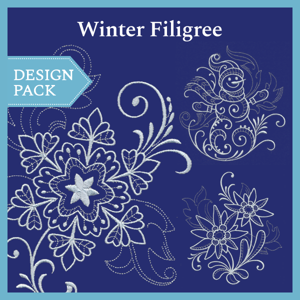 A Winter Filigree Design Pack - Md