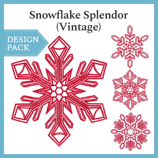 A Snowflake Splendor (Vintage) Design Pack - Lg