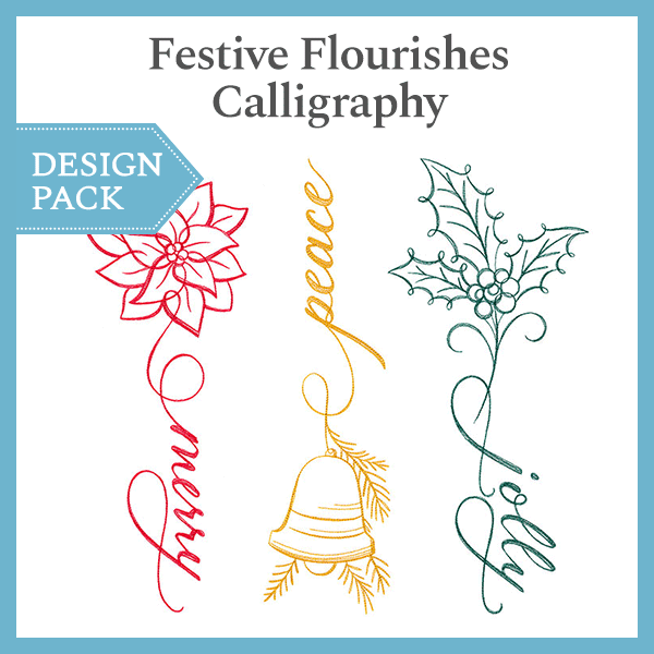 A Festive Flourishes Calligraphy Design Pack - Lg