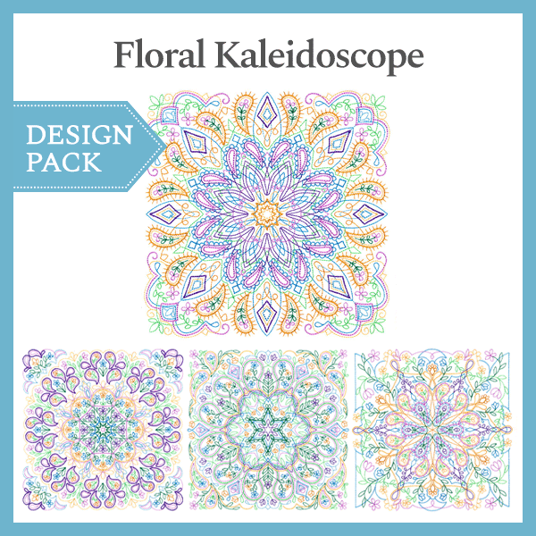 A Floral Kaleidoscope Design Pack - XL