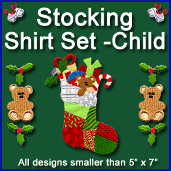 A Stocking Shirt Set - Child