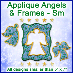 A Applique Angels & Frames Design Pack - Sm