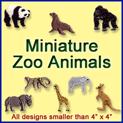 A Miniature Zoo Animals Design Pack