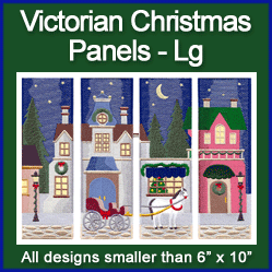 A Victorian Christmas Panels Design Pack - Lg