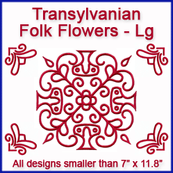 A Transylvanian Folk Flowers Design Pack - Lg