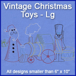 A Vintage Christmas Toys Design Pack - Lg