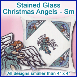 A Stained Glass Christmas Angels Design Pack - Sm