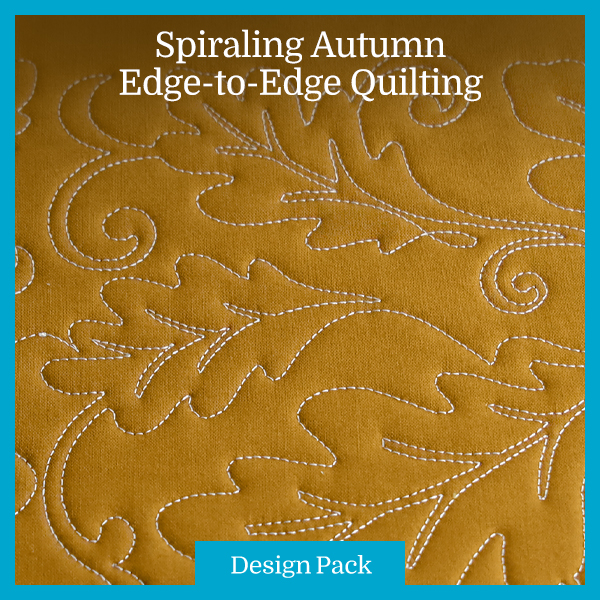 A Spiraling Autumn (Edge-to-Edge Quilting) Design Pack - Lg