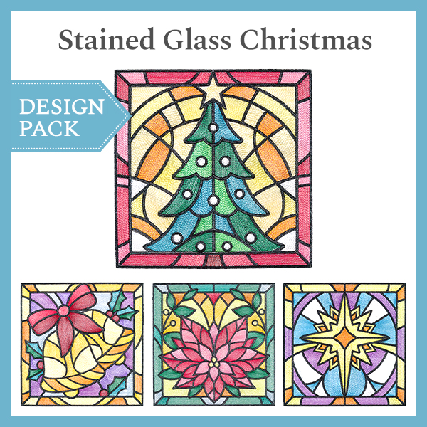 A Stained Glass Christmas Design Pack - Sm