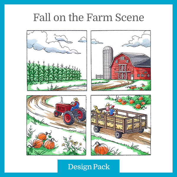 A Fall on the Farm Scene Design Pack - Lg
