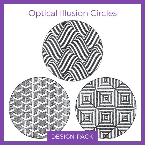 A Optical Illusion Circle Design Pack - XXL